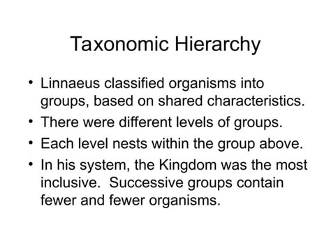 Taxonomy Powerpoint 1407 Ppt Claasification System Ppt