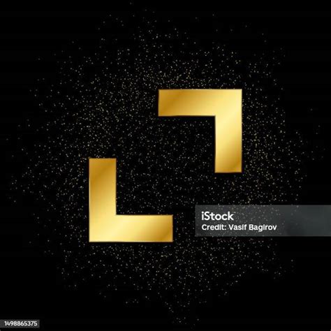 화살표 금색 벡터 아이콘입니다 황금 입자 배경의 벡터 그림 0명에 대한 스톡 벡터 아트 및 기타 이미지 0명 개념 곡선 Istock