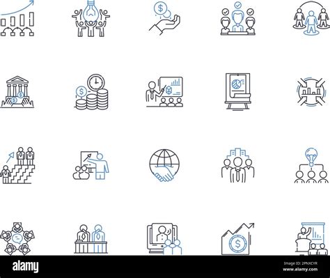 Consortium Nerk Line Icons Collection Collaboration Partnership Nerk