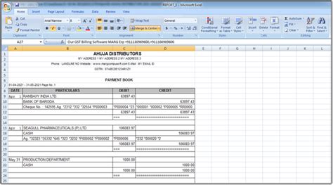 How To Export Payment Voucher Report Into Excel Format In Marg Software