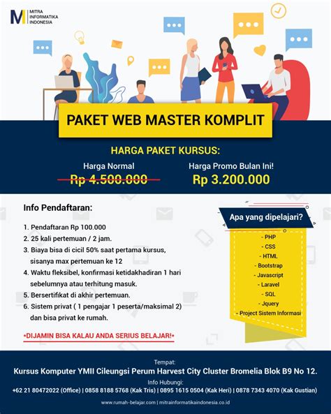 Kursus Web Master Komplit Html Css Bootstrap Php Mysql