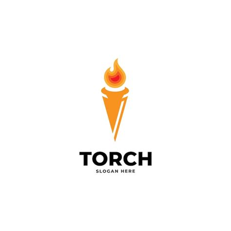 Premium Vector Torch Flame Logo Art Design