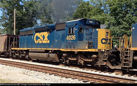 Csx Sd40 3 4026 Smoking Like An Alco