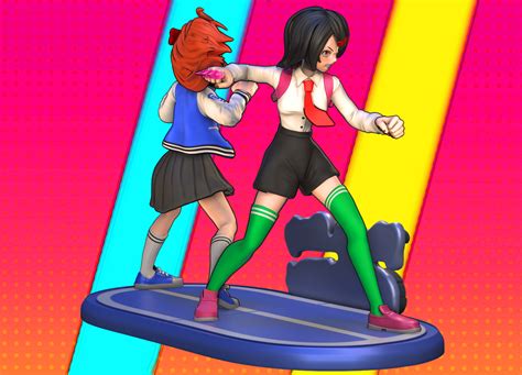 🏙️ Kyoko And Misako River City Girls・ Stl File For 3d Printing・cults