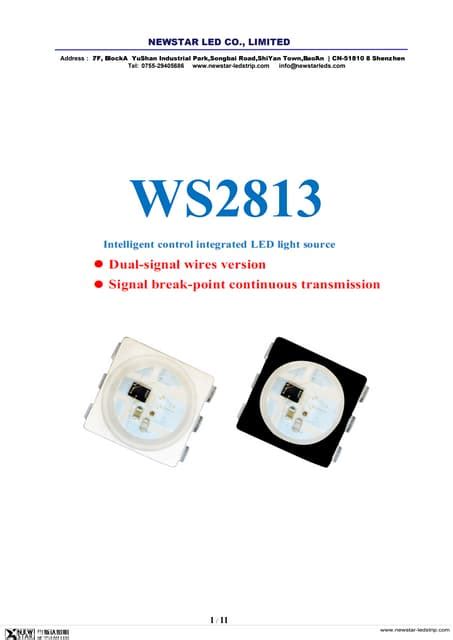 Ws2813 Rgb Addressable Led Chip Pdf