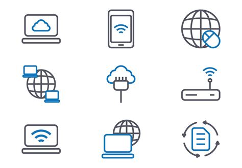 Los Iconos De Internet 137166 Vector En Vecteezy