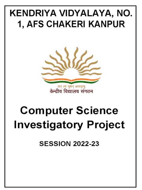 Cs Project Class 12 Cbse Pdf Databases Table Database