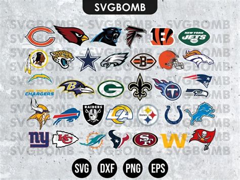 Nfl Team Logo Stencils Pin On Sports
