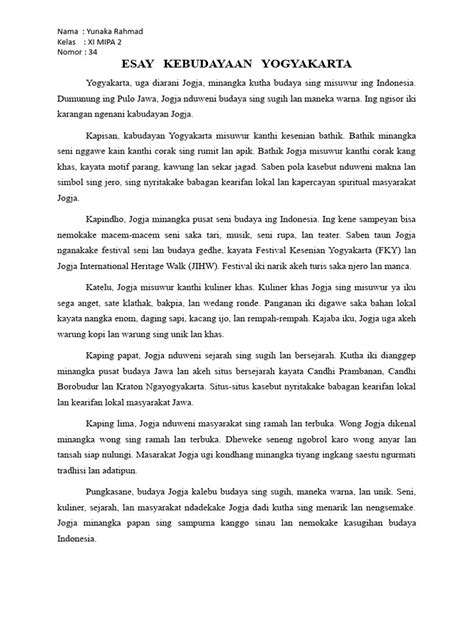 Esay Kebudayaan Yogyakarta Pdf