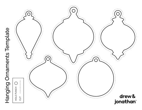 Blank Ornament Coloring Page Christmas Ball Coloring Page Cut Out