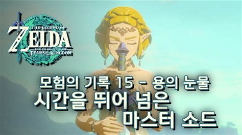 시간을 뛰어 넘은 마스터 소드 모험의 기록 15 용의 눈물 젤다의 전설 티어스 오브 더 킹덤 Youtube