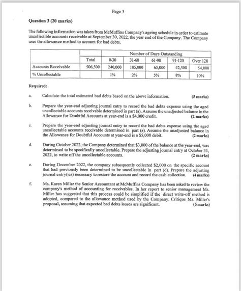 Solved Page 3question 3 20 ﻿marksthe Following Information