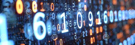 Digital Data Stream With Pixelated Interfacebinary Code And Encryption Concept With Glowing Dots