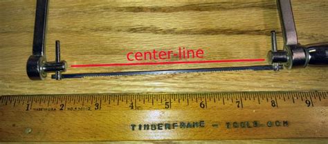 Timber Frame Tools Coping Saw Blade Direction You Lead Blade Follows