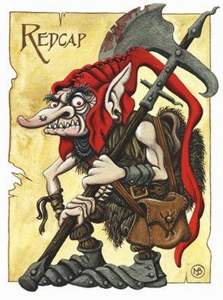 Redcap Dungeons And Dragons Characters Drawing Artwork Red Cap