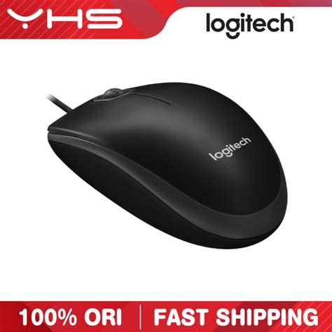 Logitech B100 Optical Usb Mouse With 800 Dpi Resolution And Zero Setup For Desktop Laptop Computer