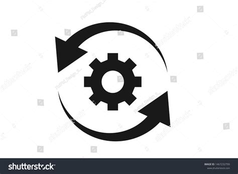 Refresh System Restore Icon Vector Stock Vector Royalty Free