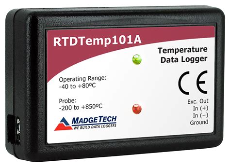 MadgeTech RTDTemp101A Data Logger Data Loggers Instrumart