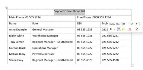 Word Table Formatting Excel At Work