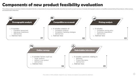 Components Of New Product Feasibility Evaluation Ppt Sample