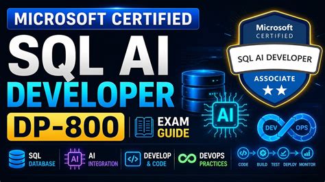 Microsoft Dp 800 Sql Ai Developer Associate Youtube