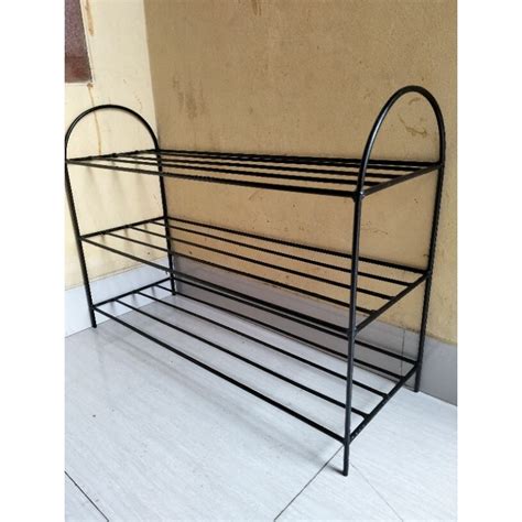 Jual Rs T Rak Sepatu 3 Susun Rak Sendal Rak Sepatu Rak Bunga Besi Rak Sepatu 3 Susun Standing