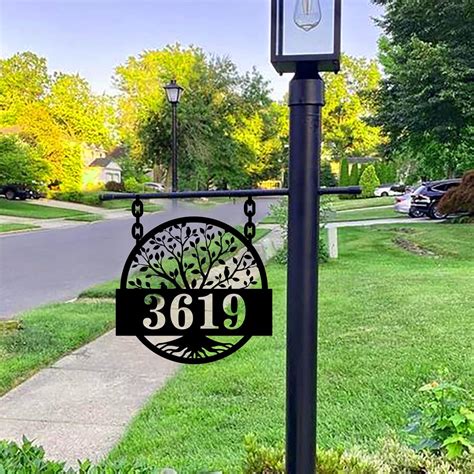 Custom Metal House Sign Metal House Street Number Sign