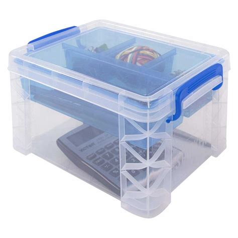 Advantus Super Stacker Divided Storage Box Home And Office Supplies On Sale