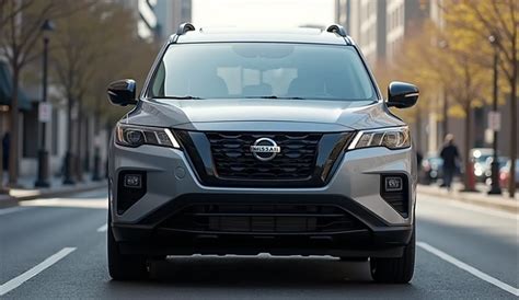 A Photorealistic 2026 Nissan Pathfinder Suv In Metallic Grey Seaart Ai