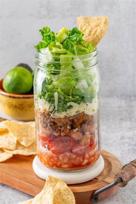 Taco Salad In A Jar Contained Cuisine