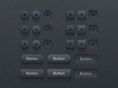 Button UI Kit For Mobile Design