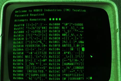 Fallout 4 Hacking Tutorial Deducing Terminal Password Fallout 4 Hacking Tutorial Deducing Terminal Password