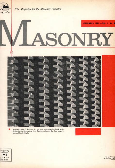 Masonry Magazine September 1961 Page 1