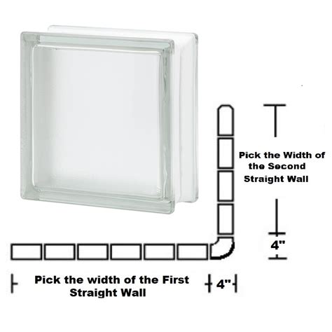 80mm Arctic Rounded Corner Wall Kit Quality Glass Block