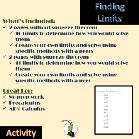 Selecting Procedures To Find Limits Activity Ap Calculus 17 Made By