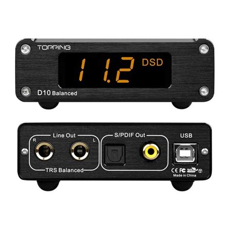 New D10 Balanced Usb Es9038q2m Dac Xu208 Trs Xlr Hi Res Audio Decoder Ebay