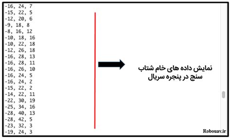 Data Adxl345 آموزش الکترونیک برنامه نویسی رباتیک