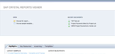 Checking Out The Latest The Crystal Reports Viewer Sap Community