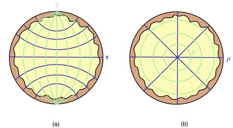 A Xy Coordinates B ρθ Coordinates Download Scientific Diagram
