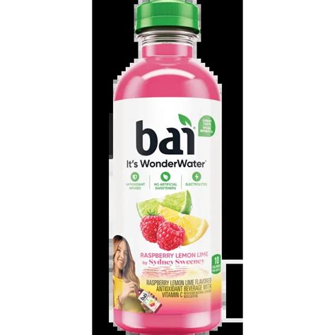 Bai Antioxidant Infusion Beverage Raspberry Lemon Lime 18oz 12 Pack