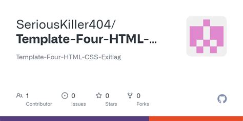 GitHub SeriousKiller404 Template Four HTML CSS Template Four HTML CSS Exitlag