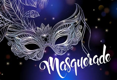 7x5ft Королевский синий маска на Масленицу маскарад Вечерние ...