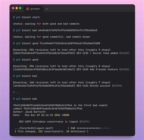 Advanced Debugging Git Bisect Live Demo Git Bisect Is A Tool — Really A Wizard — That Helps