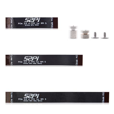 52pi 3pcs 16pin 0 5mm Pitch Pcie Fpc Cable 40mm 60mm 80mm For Raspberry Pi 5 And Pcie M 2 M Key