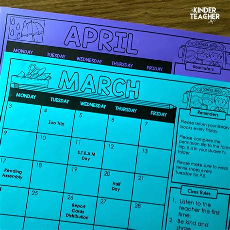 Free Editable Monthly Class Calendars Classroom Calendar Teacher Calendar Math Center Activities