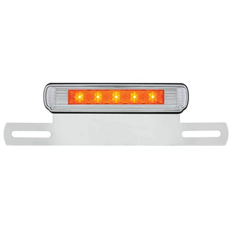 Chrome License Plate Light And Bracket W 11 Led 3rd Brake Light 4