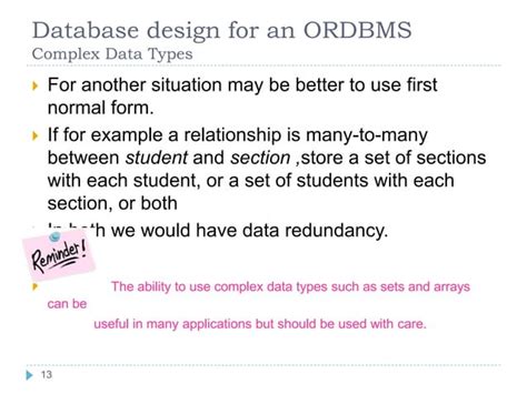 Object Relational And Extended Relational Databases Ppt