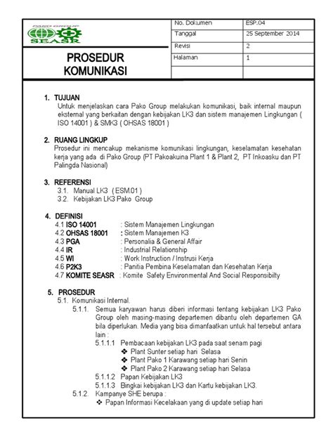 Prosedur Esp 04 Komunikasi Rev 2 Pdf