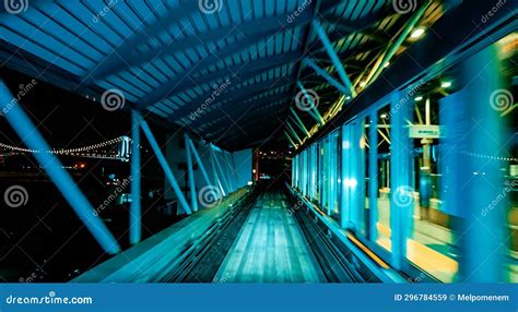 View Of Tokyo From The Automated Monorail Stock Image Image Of