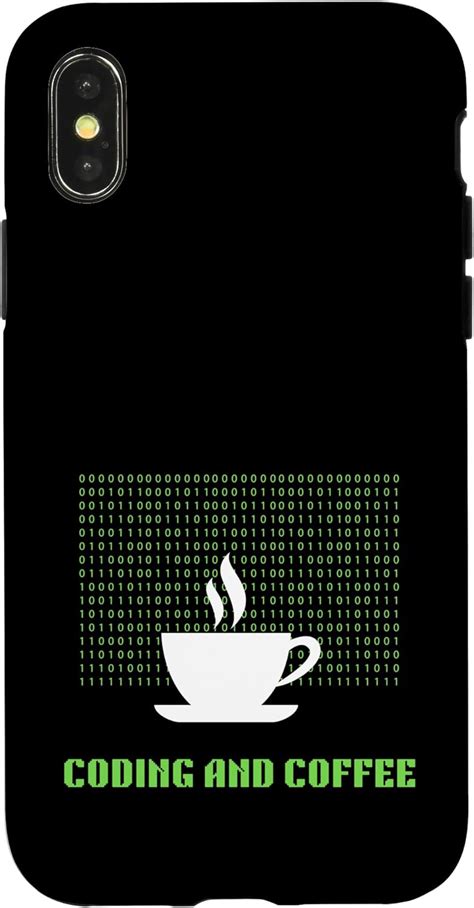 Iphone X Xs Coding And Coffee Programmer Code Software Engineer Funny Case Cell